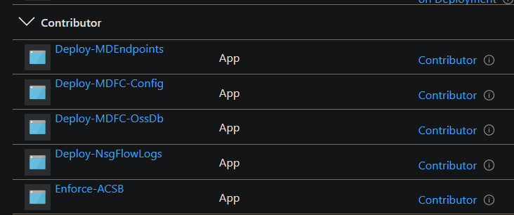 Why does the module create and RBAC-assign so many app's with Contributor rights? · Issue #1348 ...