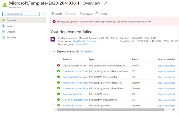 Deploy to Azure Button not working · Issue #959 · oqtane/oqtane.framework · GitHub