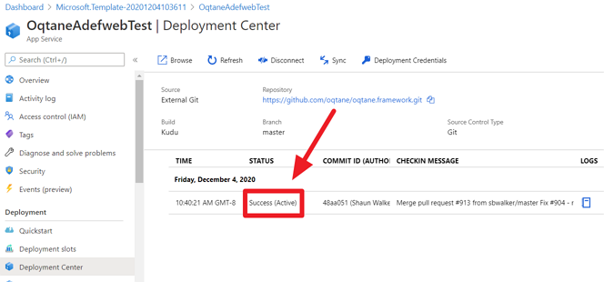 Deploy to Azure Button not working · Issue #959 · oqtane/oqtane.framework · GitHub