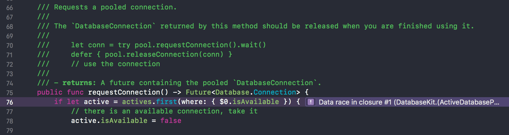 Crash under full load: NIO-ELT-#1 (5): EXC_BAD_ACCESS (code=EXC_I386_GPFLT) · Issue #487 · vapor ...