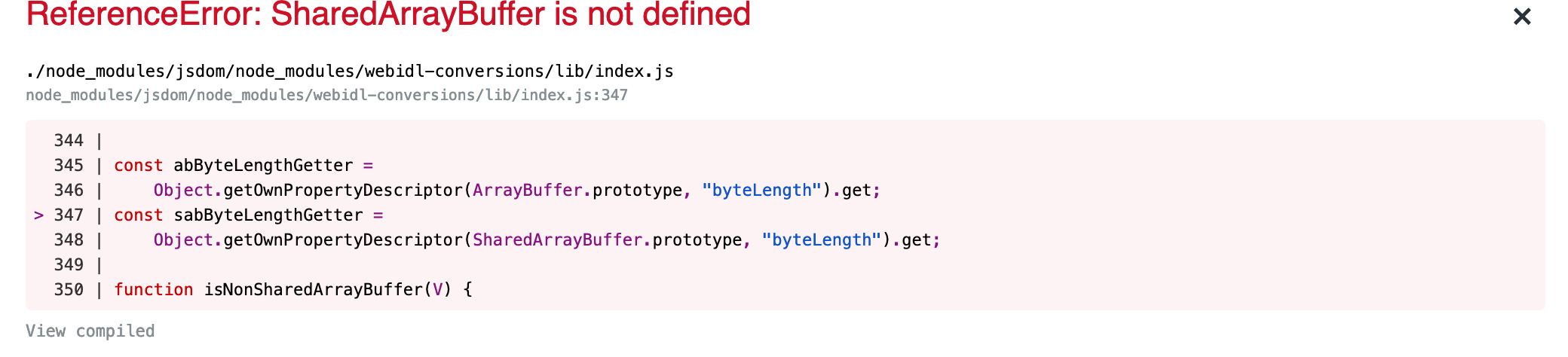 JSDOM - BigInt usage crashing on Safari · Issue #3010 · jsdom/jsdom · GitHub