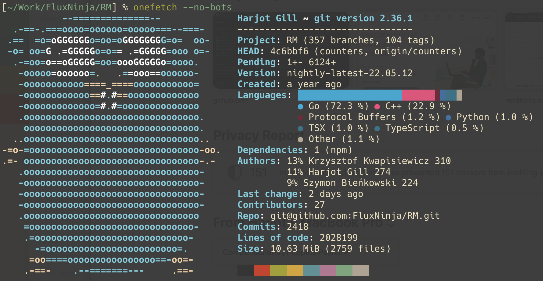 Typescript labeled as C++ · Issue #665 · o2sh/onefetch · GitHub