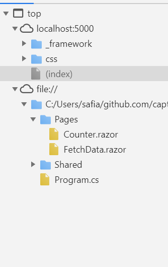Blazor Source Files Under Confusing File Namespace During Debugging · Issue 19255 · Mono 8966