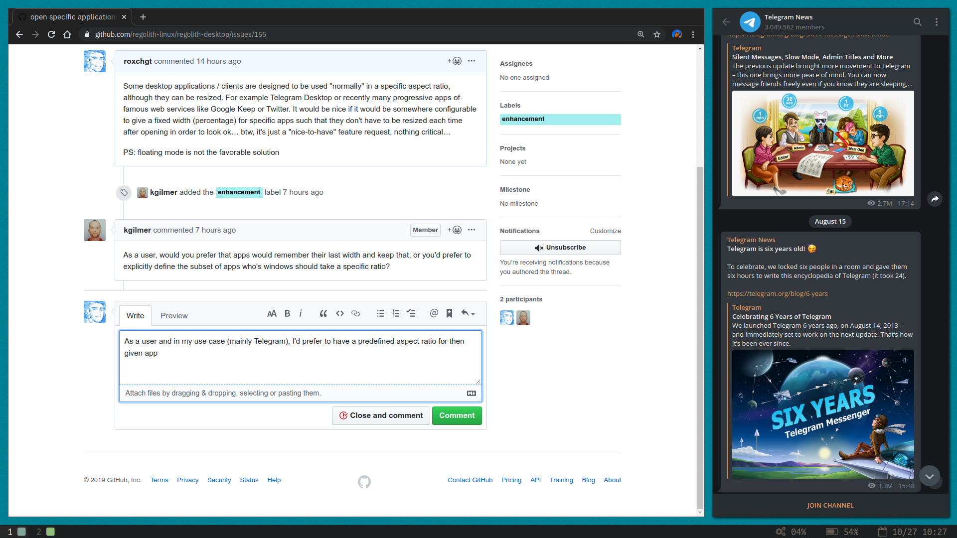 open specific applications in fixed size · Issue #155 · regolith-linux/regolith-desktop · GitHub