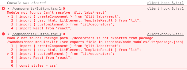[help] Package path ./decorators is not exported from package [project ...