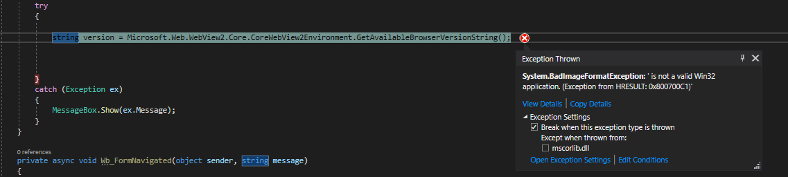 BadImageFormat exception when running a 32bit application on a 64bit machine · Issue #480 ...