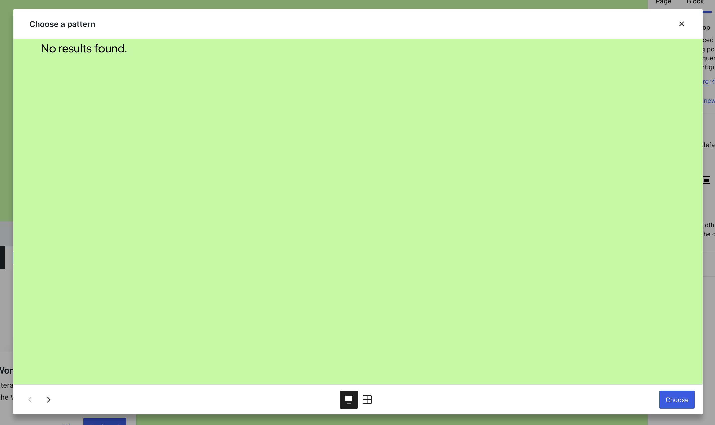 Several themes: Query Loop pattern shows "No results found" when on Carousel view, but does on ...