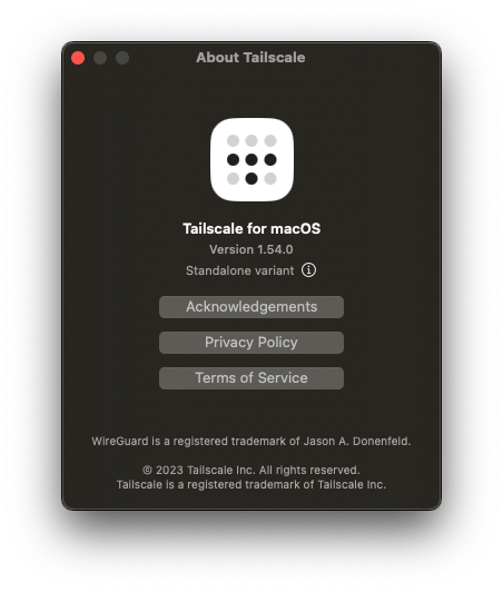 macOS: Navigating options on the menu bar using keyboard arrows skip "Exit nodes" section ...