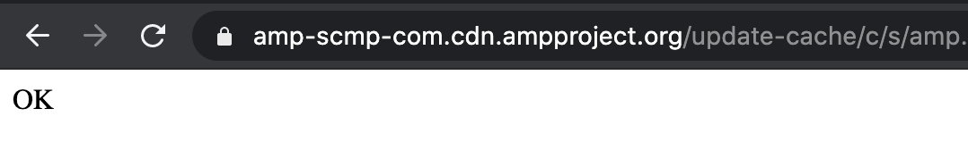 Invalidating AMP cache returns 403 · Issue #20959 · ampproject/amphtml · GitHub