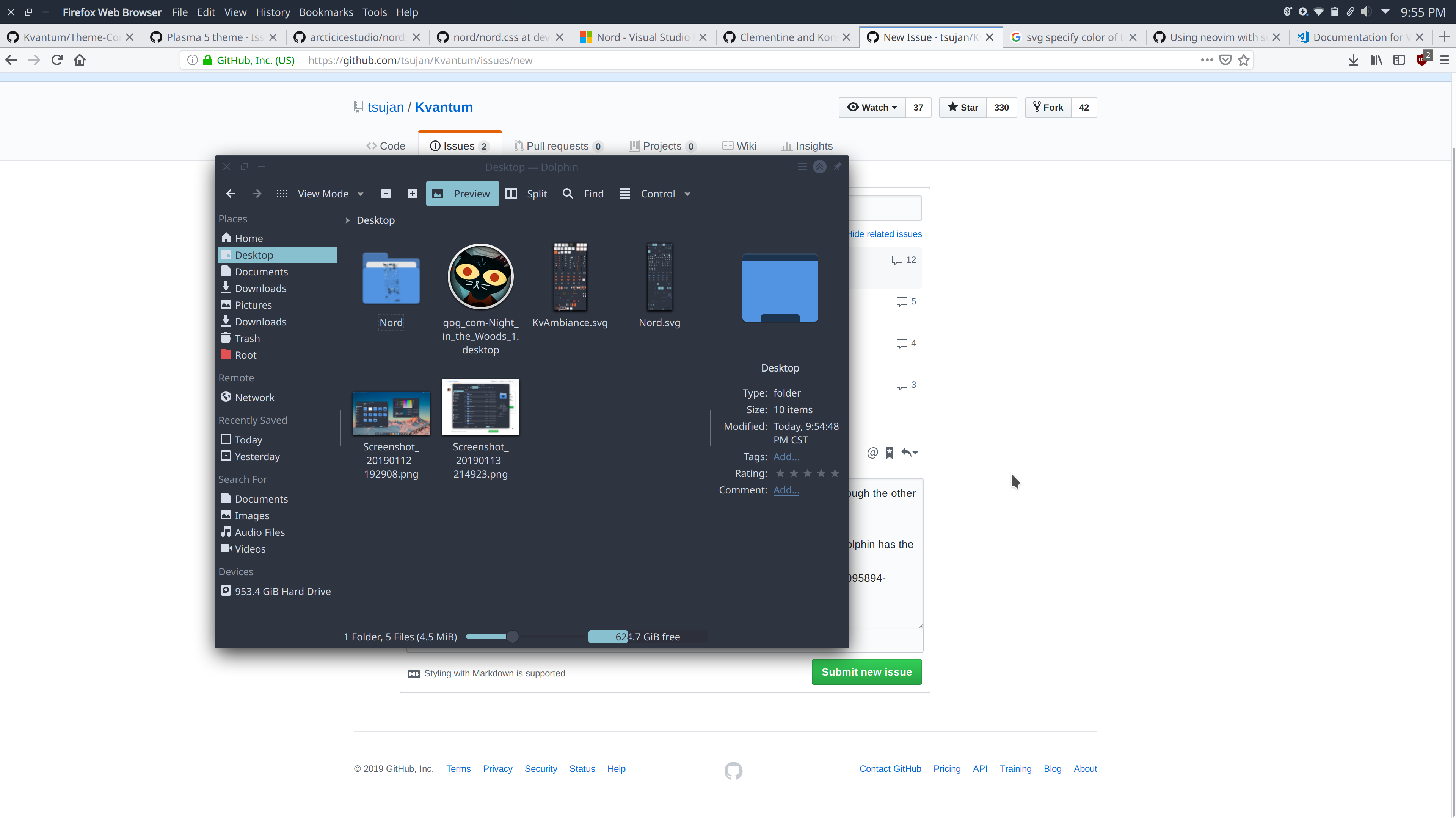 Inactive symbolic icons in ItemView on Dolphin change color · Issue #324 · tsujan/Kvantum · GitHub