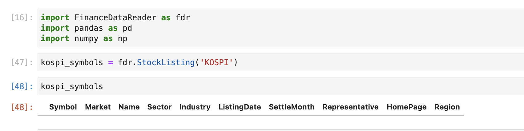 KRX, KOSPI, KOSDAQ StockListing 이 비정상적인 결과를 return 하고 있습니다. · Issue #83 · FinanceData ...