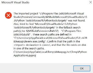 Following "Build Instructions for PTVS" results in build errors · Issue ...