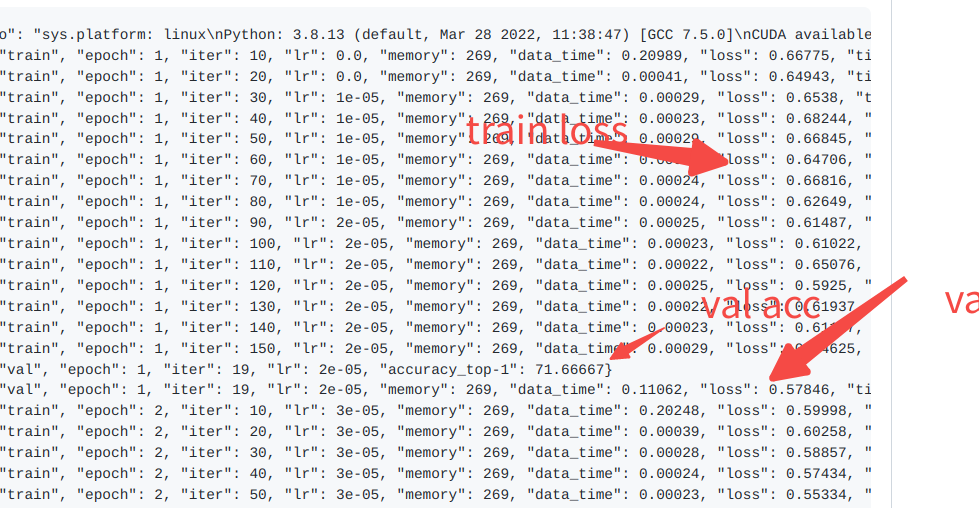 Display acc and val_acc on the Plot Curves · Issue #993 · open-mmlab/mmpretrain · GitHub