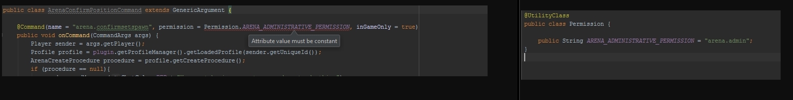 Annotations not recognizing constants in classes annotated w/ @UtilityClass. · Issue #422 ...