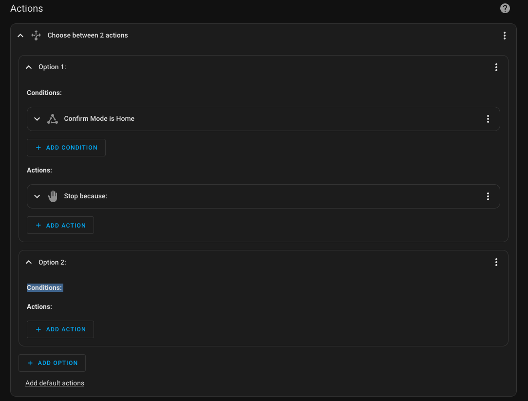 Automation Choose Not Allowing Adding Options · Issue 18492 · Home Assistant Frontend · Github
