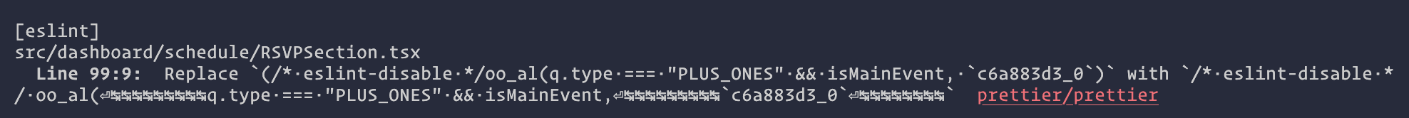 eslint isn't totally disabled when Prettier is integrated with it · Issue #4 · wallabyjs/console ...
