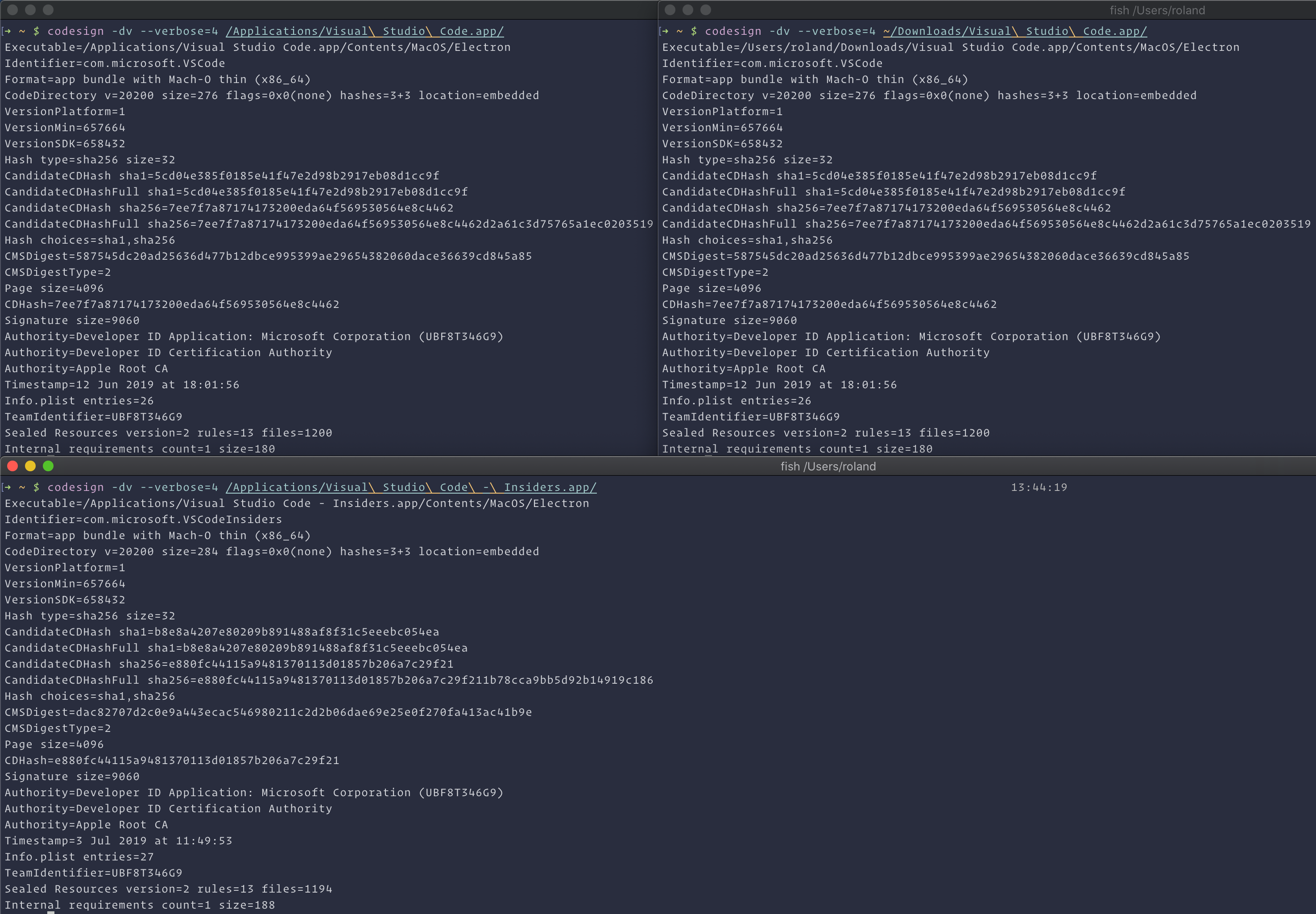 Doesn't start on Catalina — unidentified developer · Issue #76512 · microsoft/vscode · GitHub