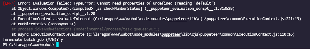 Error checkNumberStatus · Issue #2553 · open-wa/wa-automate-nodejs · GitHub
