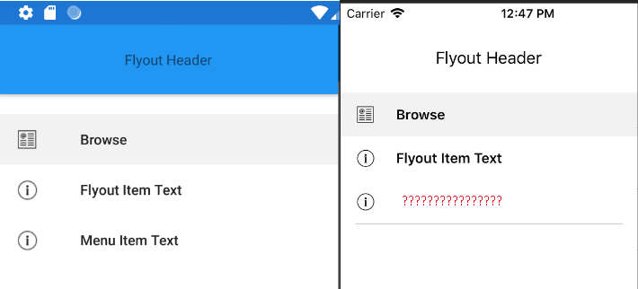 [Bug] Text binding on MenuItem does not bind on iOS · Issue #6966 · xamarin/Xamarin.Forms · GitHub