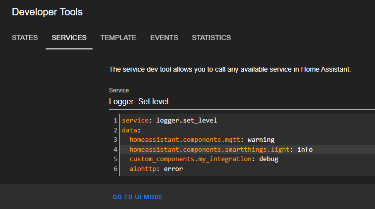 Making It Easier To Enable Debug Logging · Home Assistant Architecture