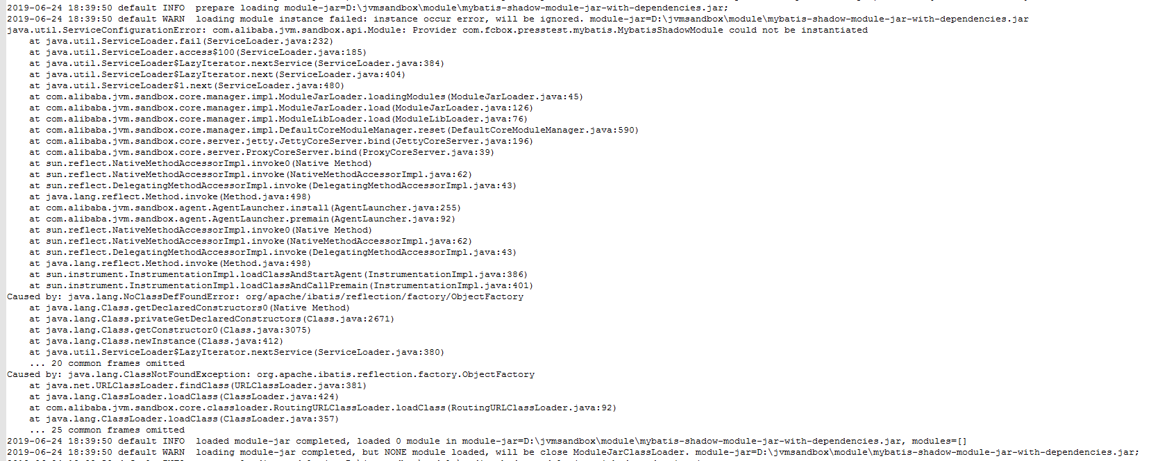 tomcat agent方式启动module抛异常找不到类 · Issue #187 · alibaba/jvm-sandbox · GitHub