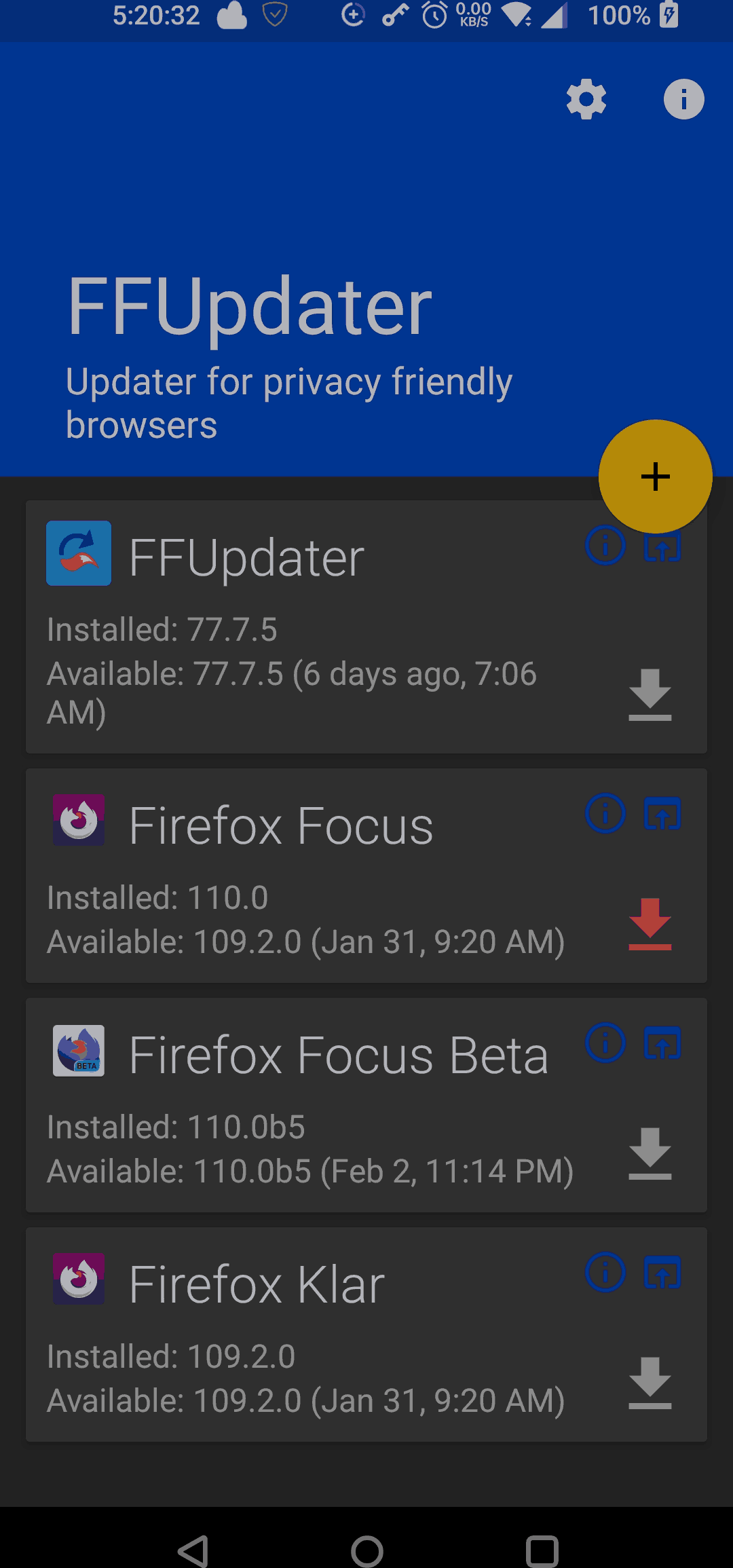 Apps wants to downgrade Firefox Focus · Issue #9 · Tobi823/ffupdater ...