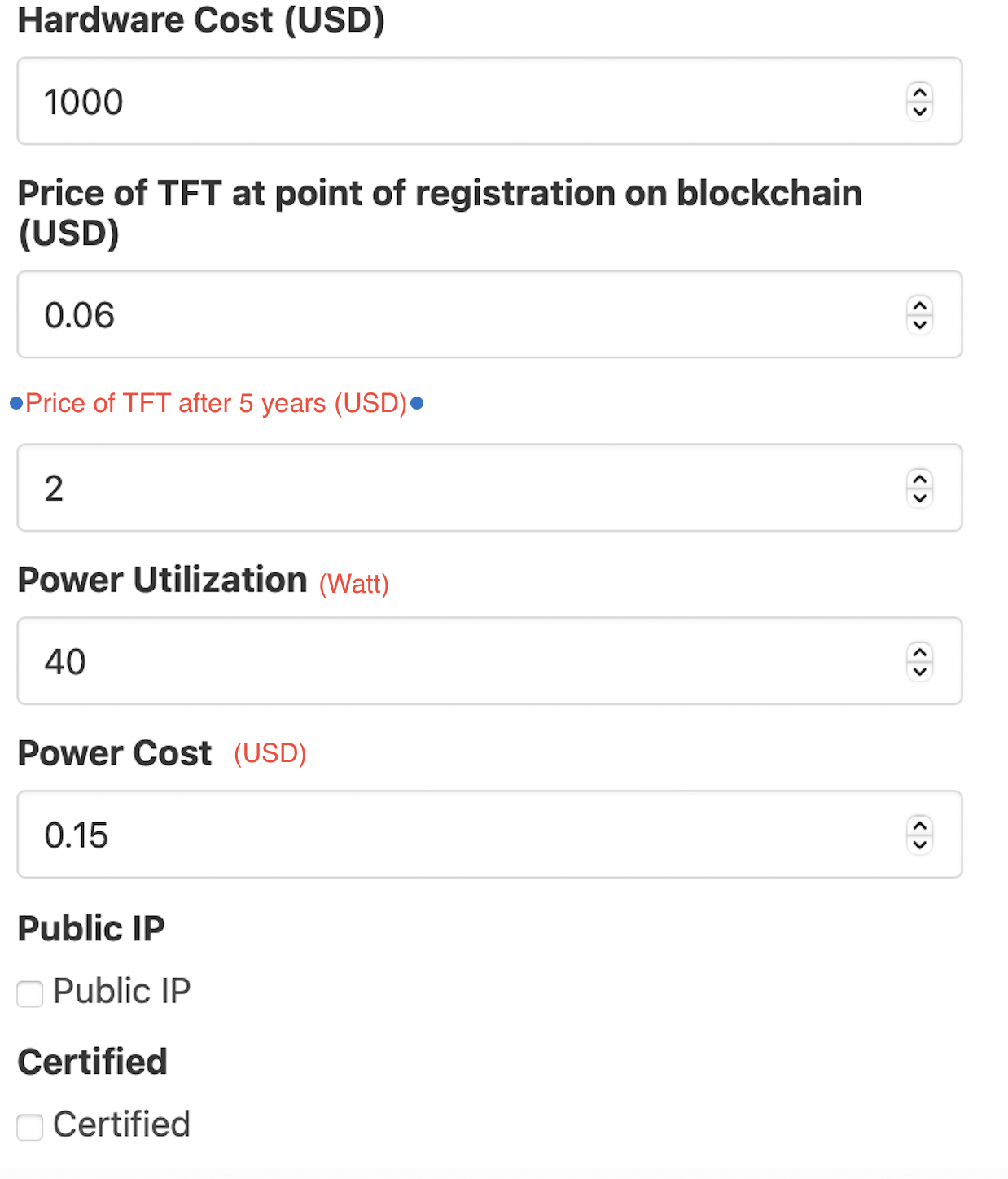 Simulator: Add unit & update text · Issue #492 · threefoldtecharchive/grid_weblets · GitHub