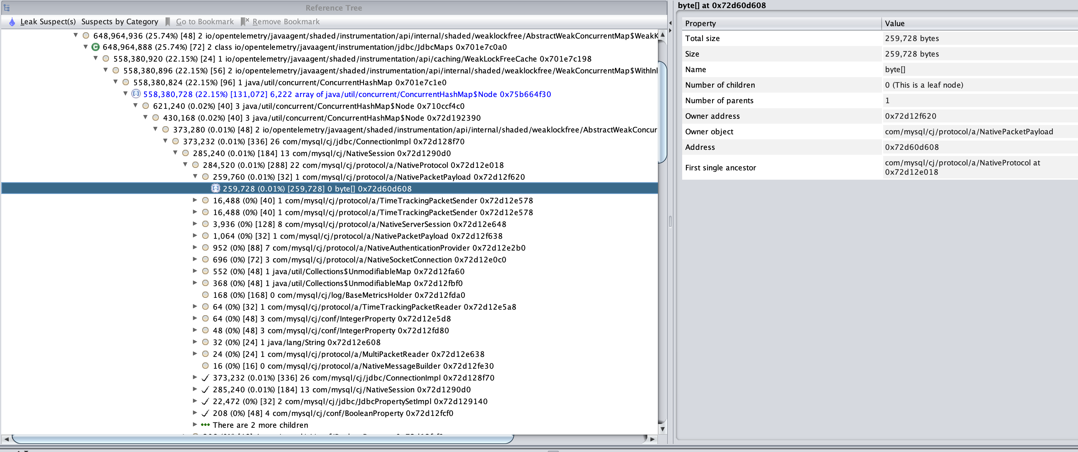 The Javaagent Jdbc Implementation Takes Up A Lot Of Heap Memory · Issue 3514 · Open Telemetry