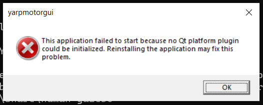 ``yarpmotorgui`` does not start on Windows with ``conda`` dependencies · Issue #895 · robotology ...