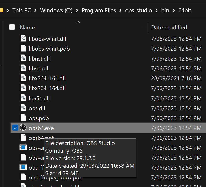 [Windows] Application version number mismatch · Issue #9039 · obsproject/obs-studio · GitHub