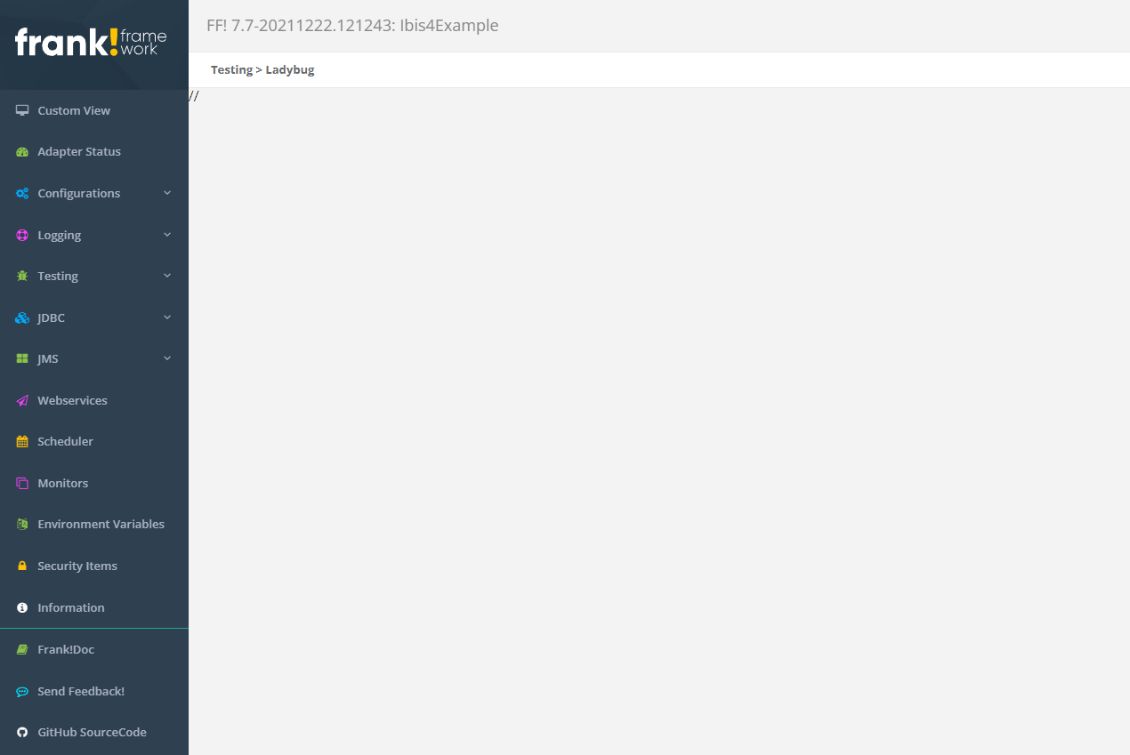 Ladybug in Ibis4Example not loading properly (Docker related) · Issue #2566 · frankframework ...