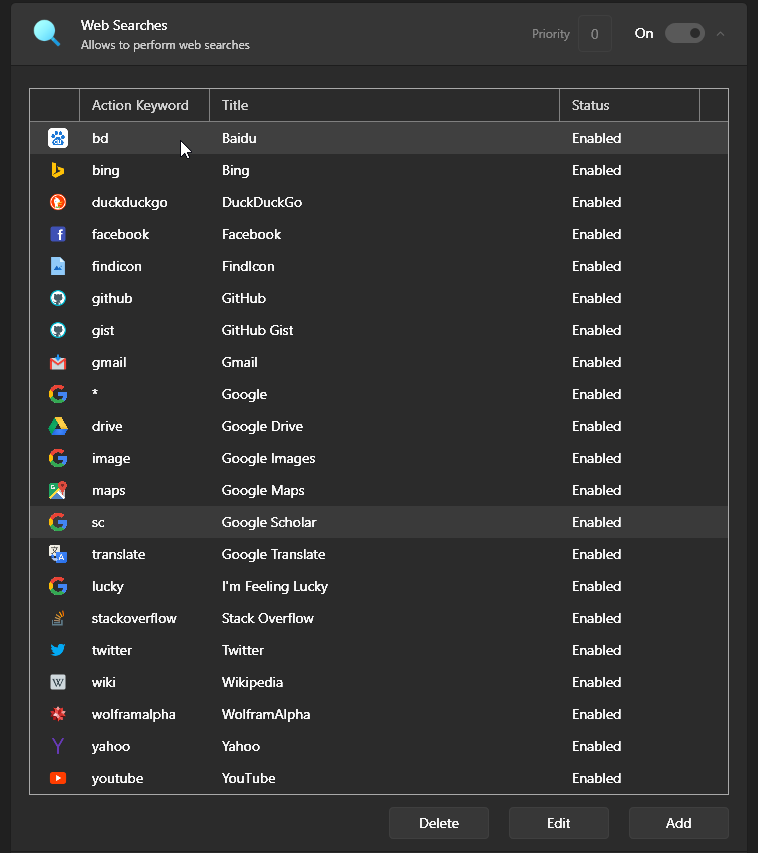 [Suggestion] Web search plugin / Make list of custom search engines sortable · Issue #1955 ...