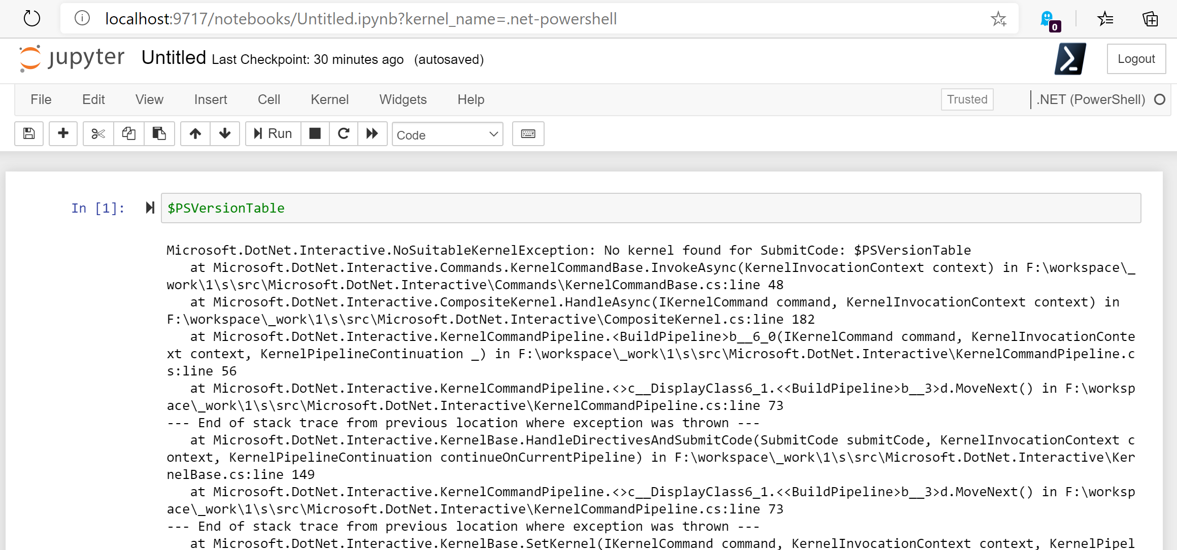 No kernel found for SubmitCode - Microsoft.DotNet.Interactive · Issue #440 · dotnet/interactive ...