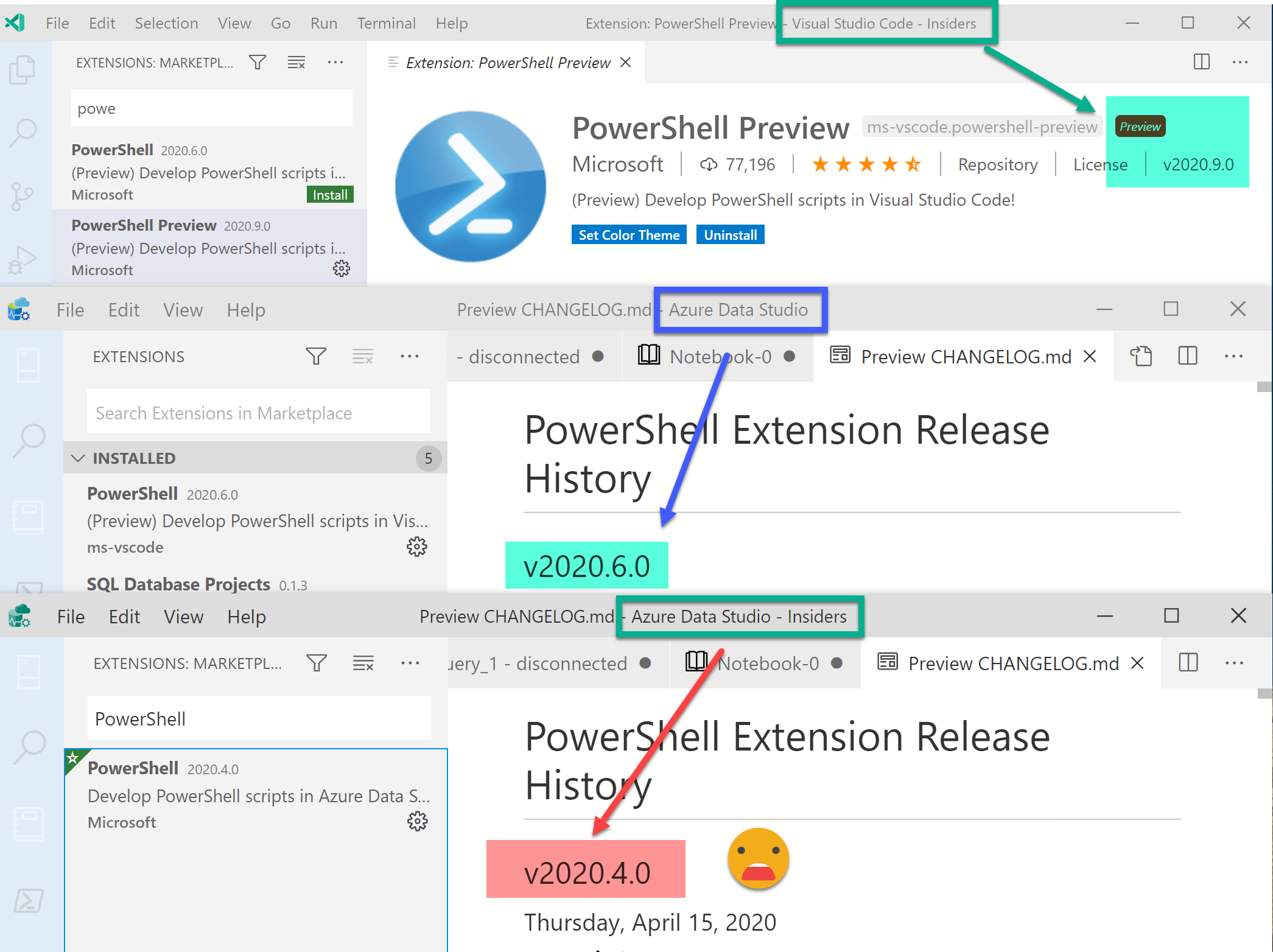 Please Update the Preview Extension in Azure Data Studio - Insiders ...