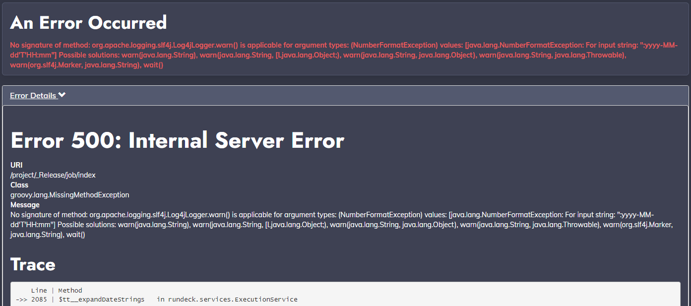 Job Option {date Format} Iso8601 Format · Issue 7723 · Rundeck Rundeck · Github