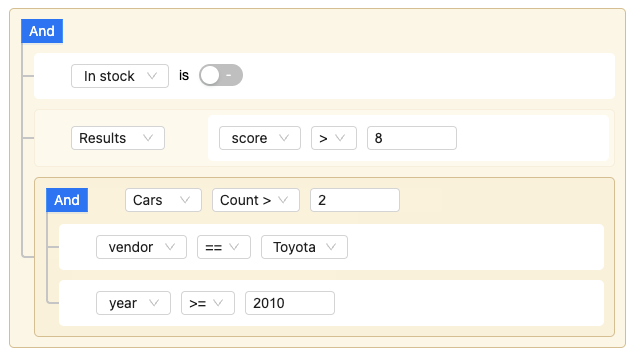 feat: support nested filters · Issue #631 · apitable/apitable · GitHub