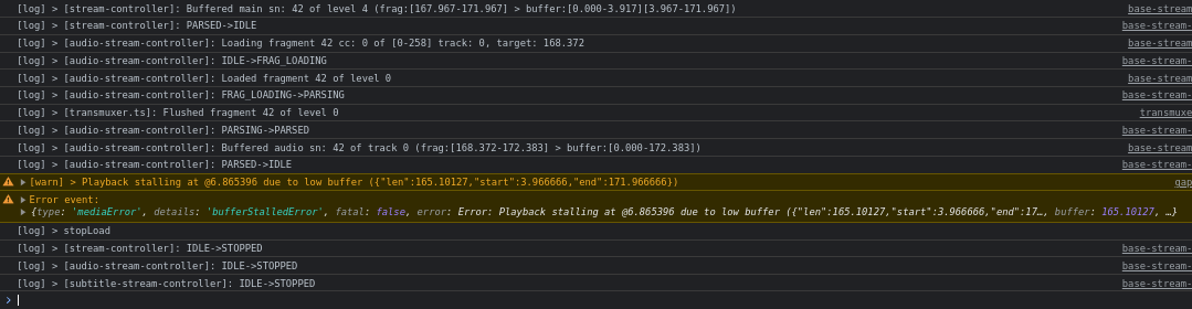 Playback stalling due to low buffer - only in Chrome · Issue #5477 · video-dev/hls.js · GitHub