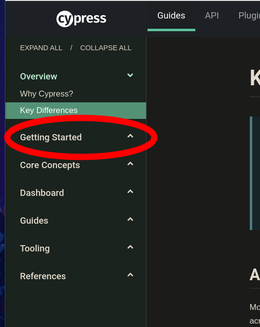 Sidebar Categories Not Expanding On Docs Site · Issue 2354 · Cypress Iocypress Documentation 