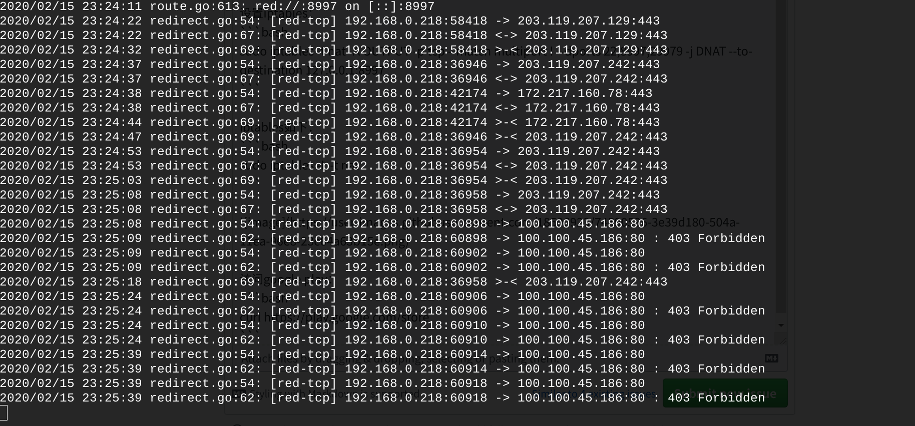 TCP透明代理部分网站无法打开 · Issue #491 · ginuerzh/gost · GitHub