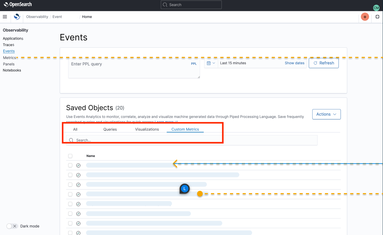 [Event] Add tabs to Home table in home page · Issue #40 · opensearch-project/dashboards ...