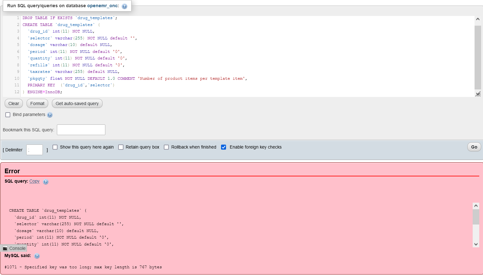 Database create fails with utf8mb4 · Issue #4368 · openemr/openemr · GitHub