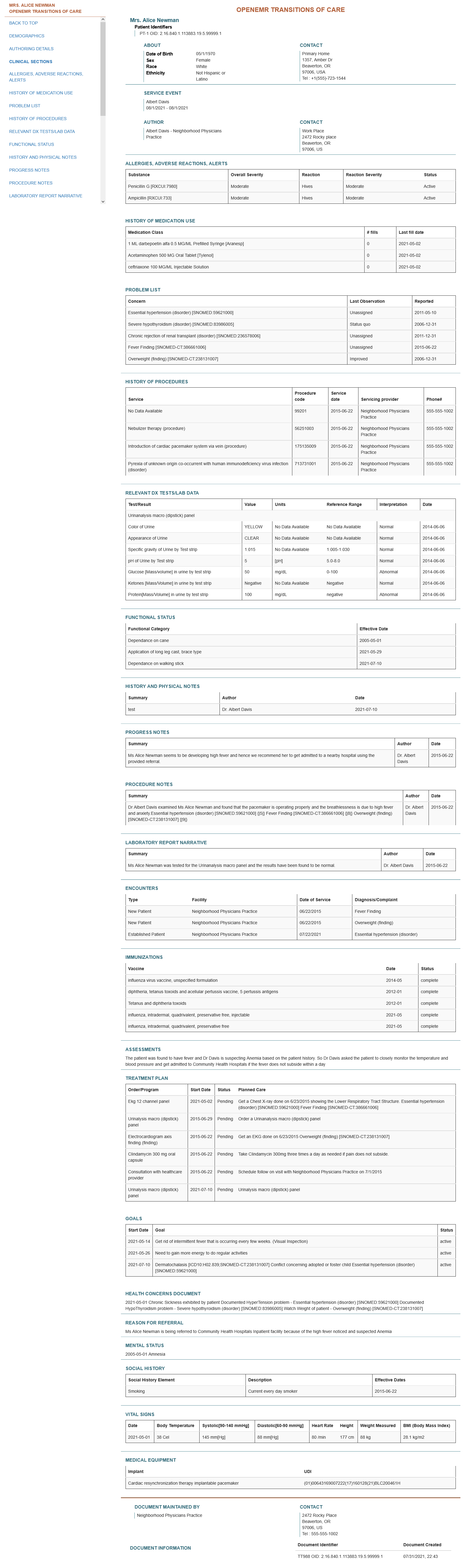ONC 2015 C-CDA engine Phase 2. · Issue #4290 · openemr/openemr · GitHub