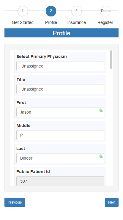 Patient Portal Login/Register Page Needs Responsive Redesign · Issue ...