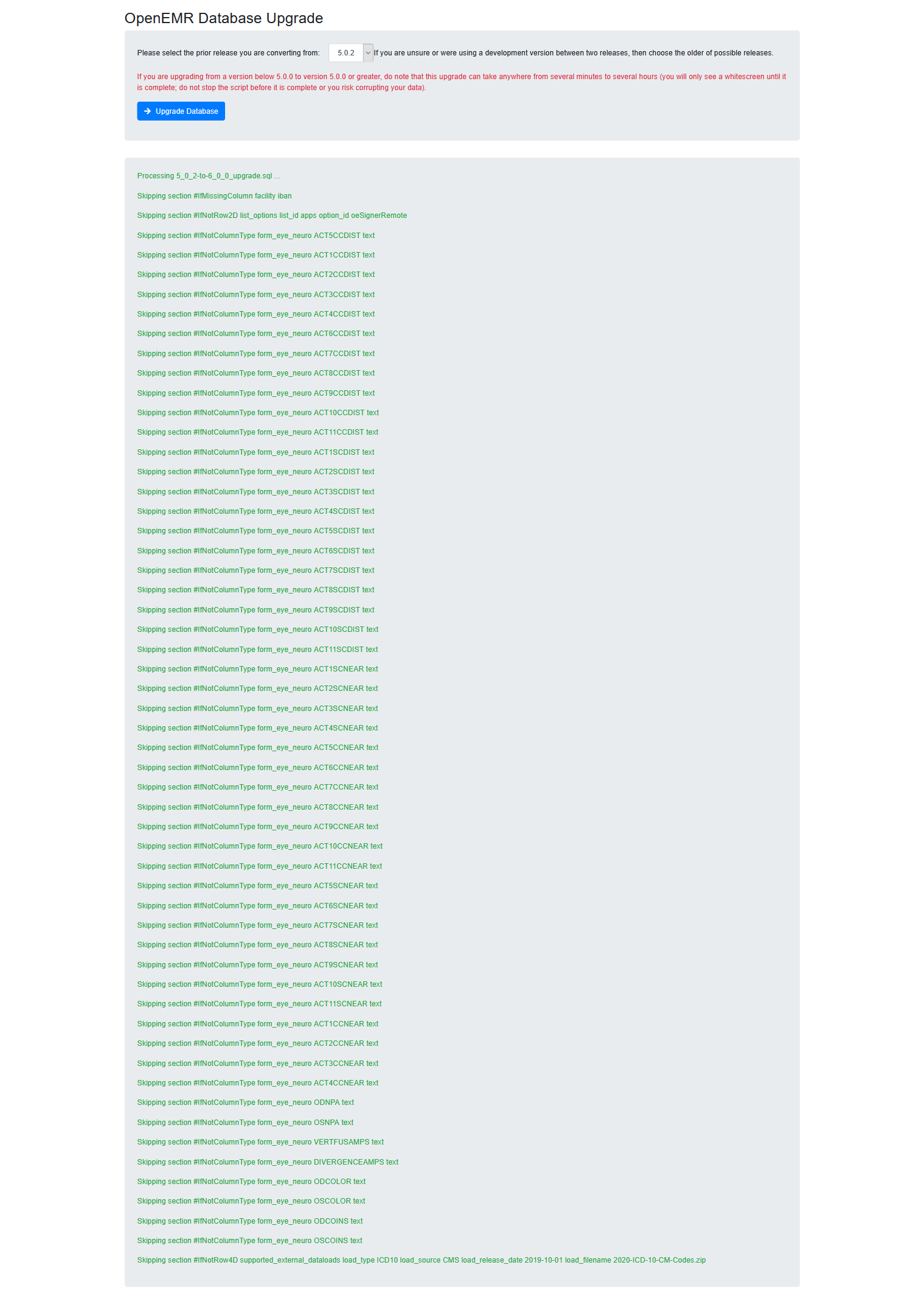 5.0.3 upgrade sql v6.0 · Issue #3885 · openemr/openemr · GitHub
