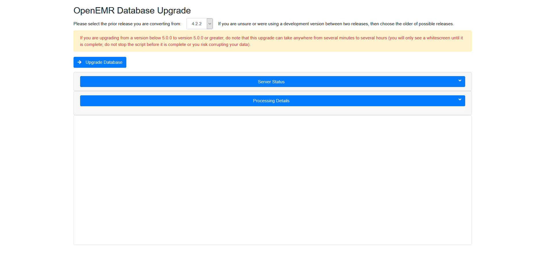 5.0.3 upgrade sql v6.0 · Issue #3885 · openemr/openemr · GitHub