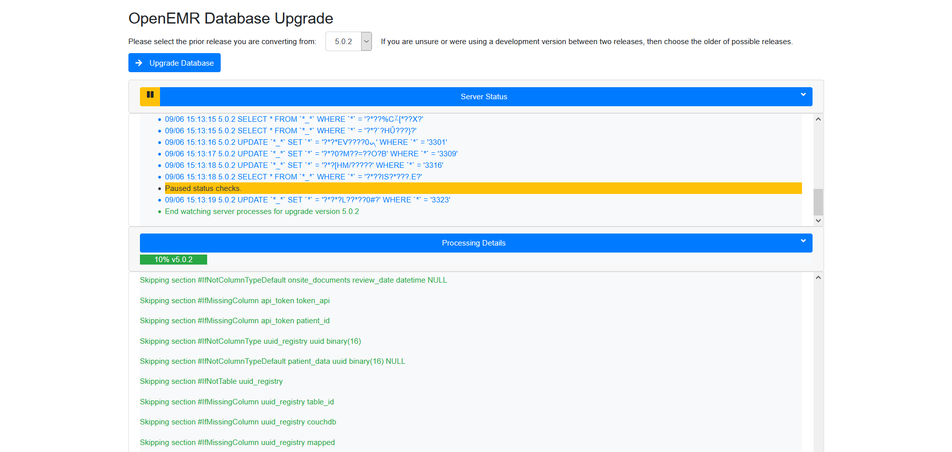 Final on sql upgrade by sjpadgett · Pull Request #3908 · openemr/openemr · GitHub