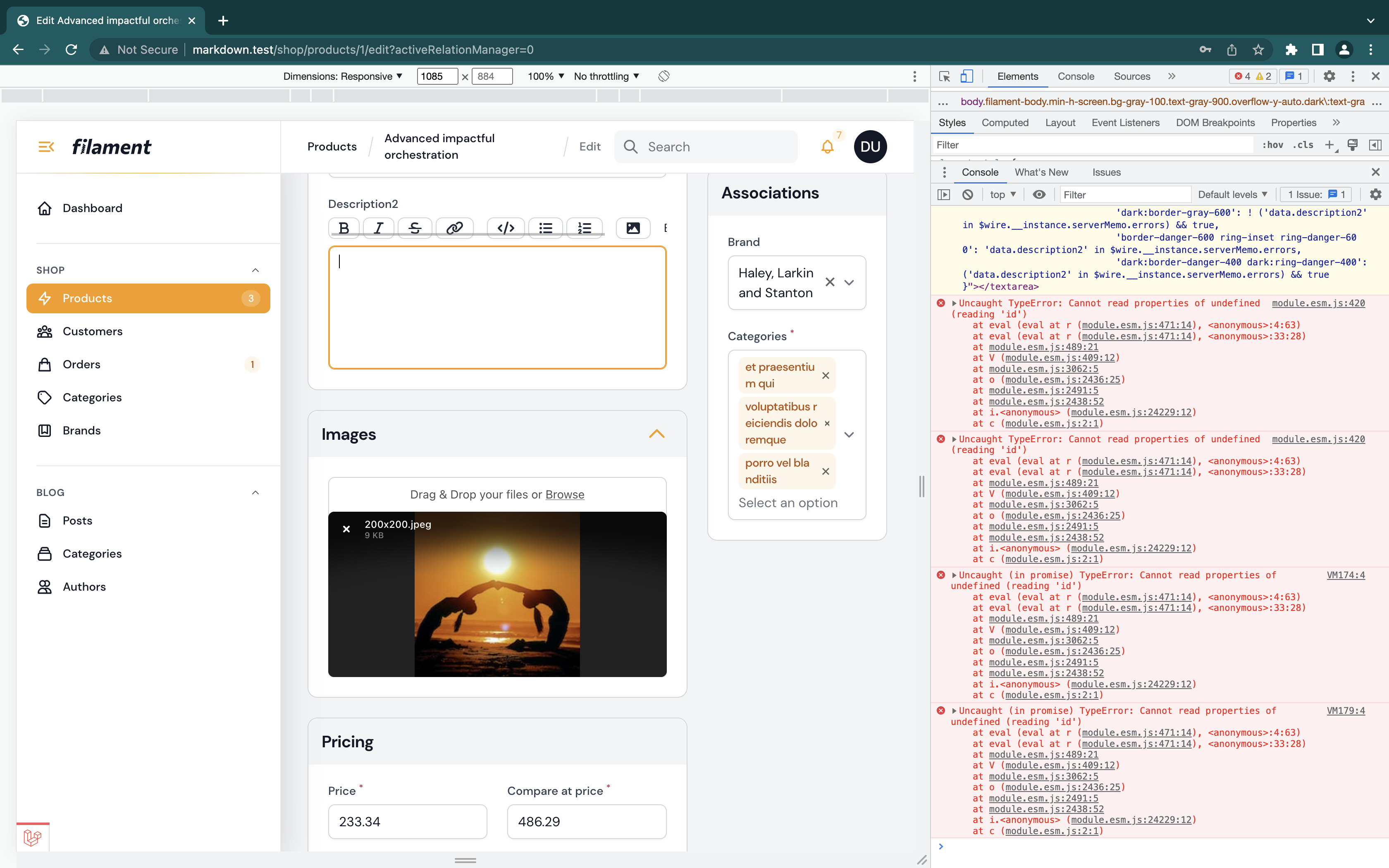 Error On Copy And Paste An Image In Markdown Editor · Issue 5764 · Filamentphpfilament · Github
