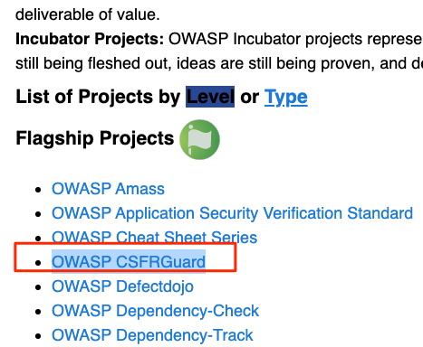 Can you please change the name to OWASP CSRFGuard · Issue #126 · aramrami/OWASP-CSRFGuard · GitHub