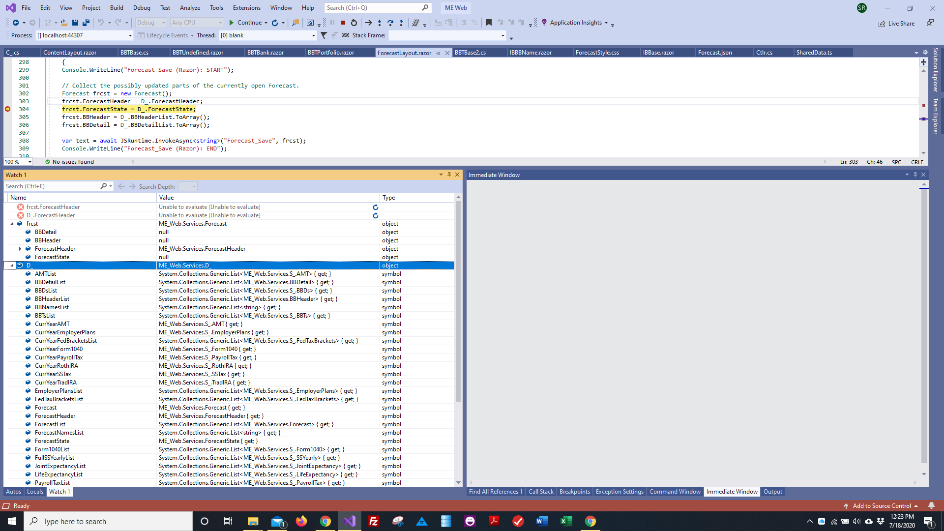 Show Blazor Wasm Singleton Services Class Data in VS Community 2019 Debugger · Issue #39449 ...
