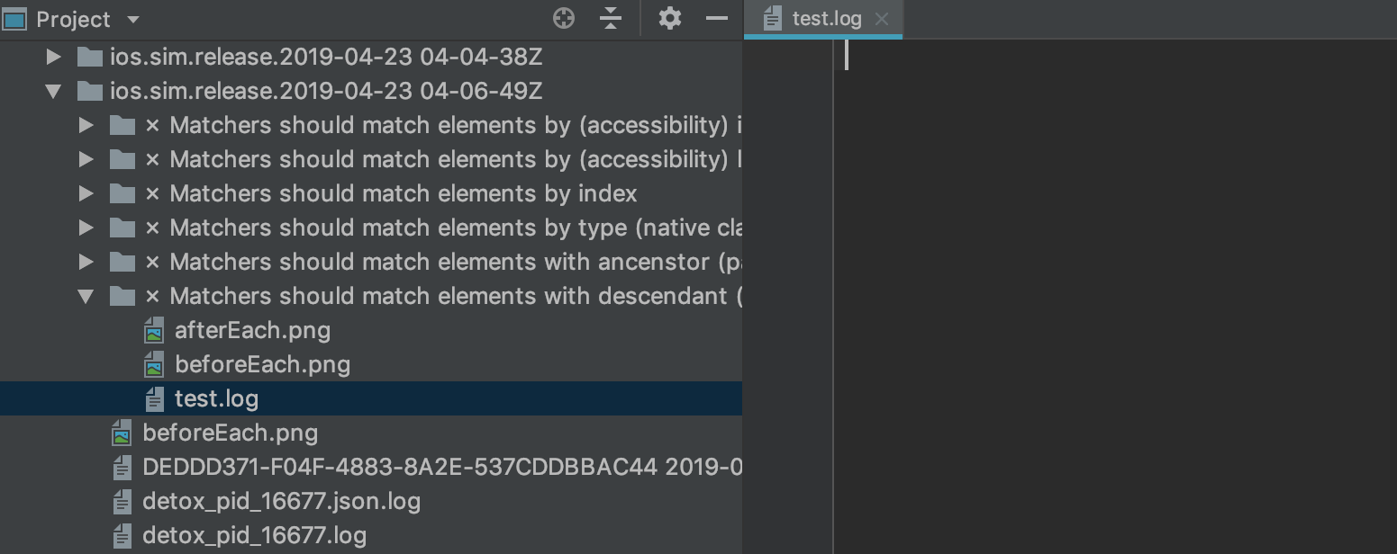 Log artifacts is empty. · Issue #1326 · wix/Detox · GitHub